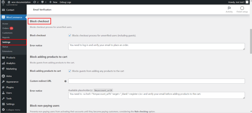 Restricting Checkout and Cart Access for Unverified Users - WPFactory