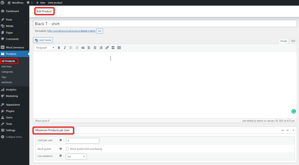 Limiting Maximum Products Per User In Woocommerce Wpfactory Plugins
