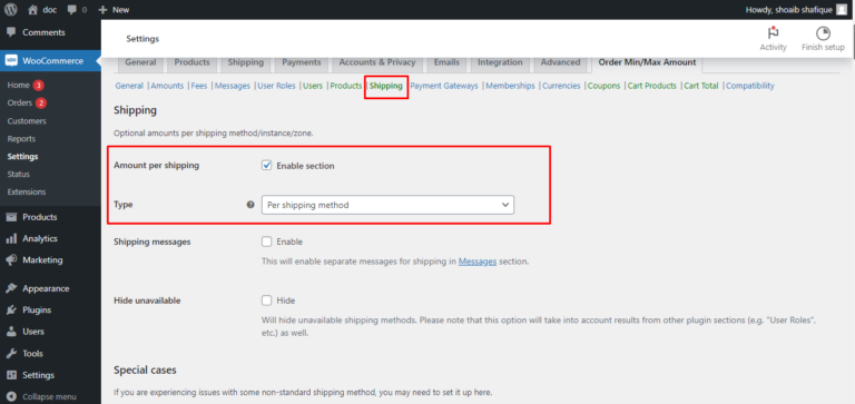 Shipping-Specific Order Limits for WooCommerce Pro - WPFactory