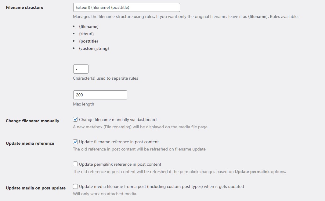 Rename Media Files On Upload Wordpress Image Seo Plugin Wpfactory