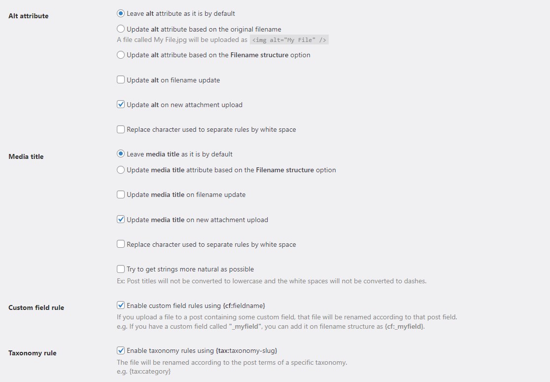 Rename Media Files On Upload Wordpress Image Seo Plugin Wpfactory