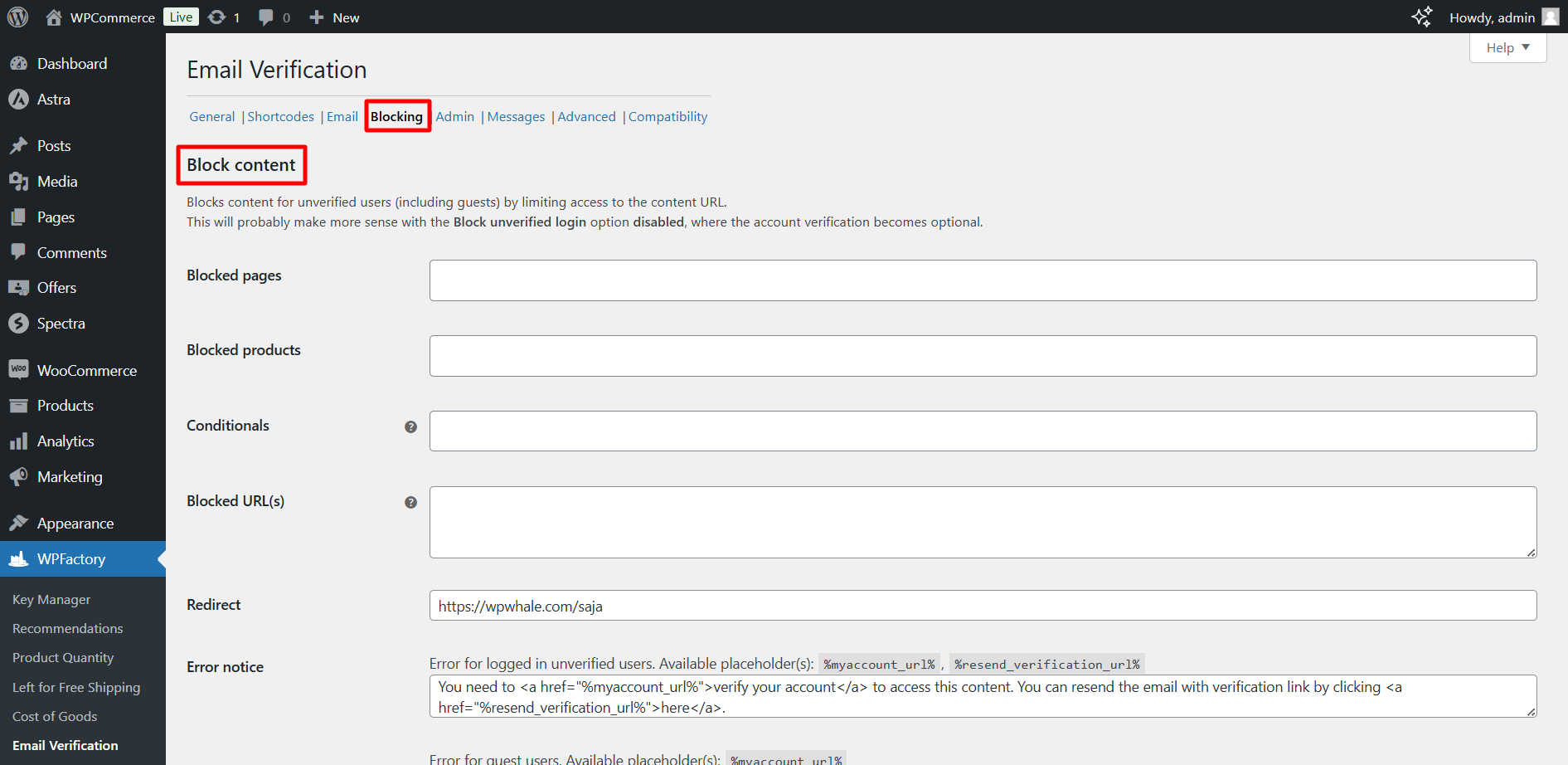 How To Set Up Email Verification Plugin In Woocommerce Wpfactory Plugins