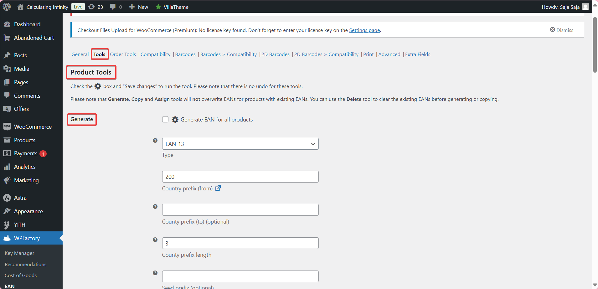 How to Set Up EAN Barcode Generator: UPC, ISBN & GTIN Inventory Plugin in WooCommerce ...