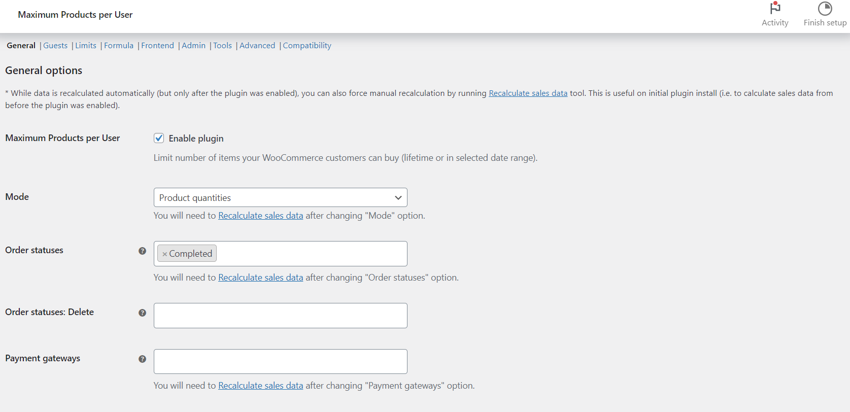 Restrict Maximum Products Per User For Woocommerce Wpfactory Plugins