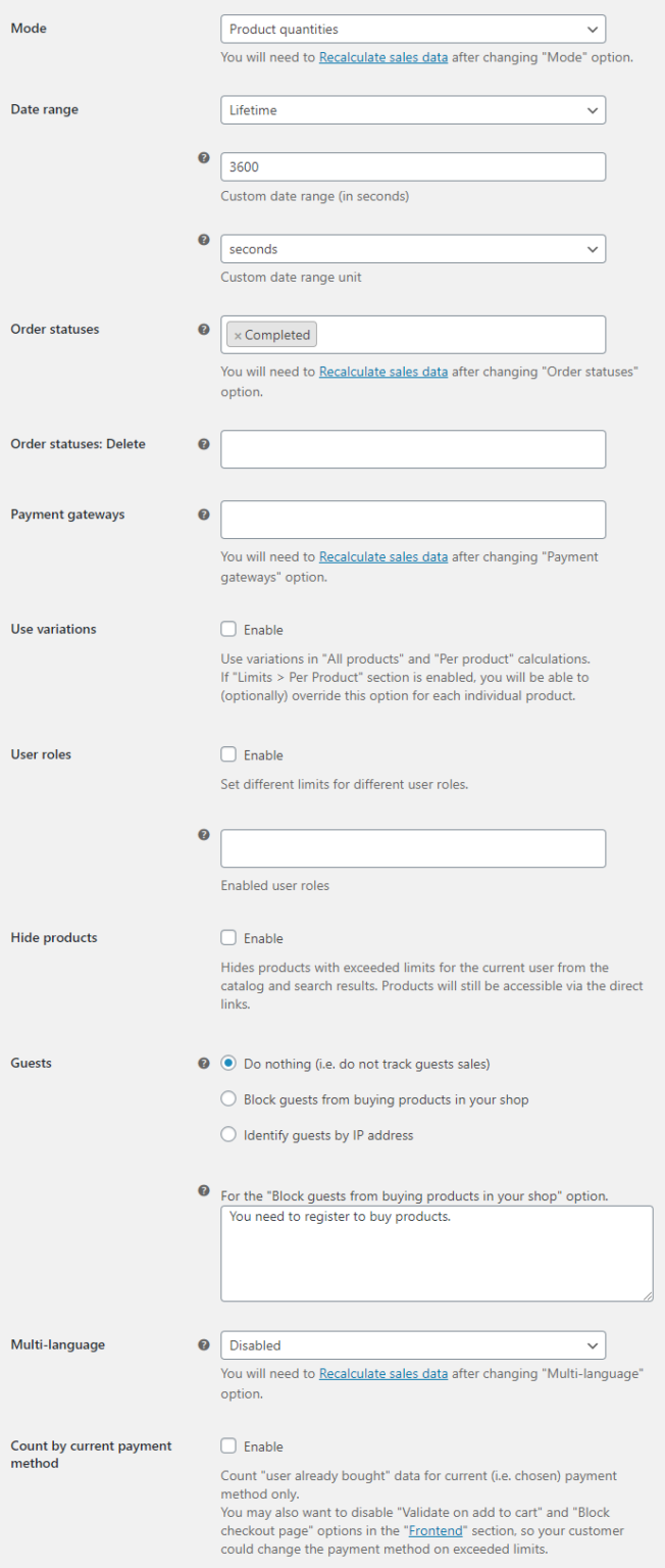 Maximum Products per User for WooCommerce - WPFactory