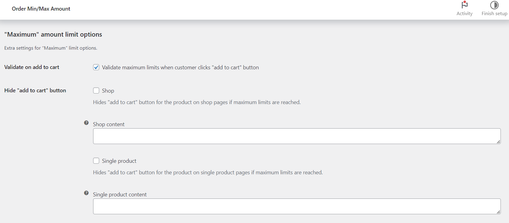 Order Minimum Maximum Amount Limits For Woocommerce Plugin Wpfactory