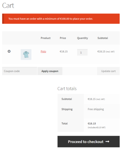 Order Minimummaximum Amount For Woocommerce Wpfactory