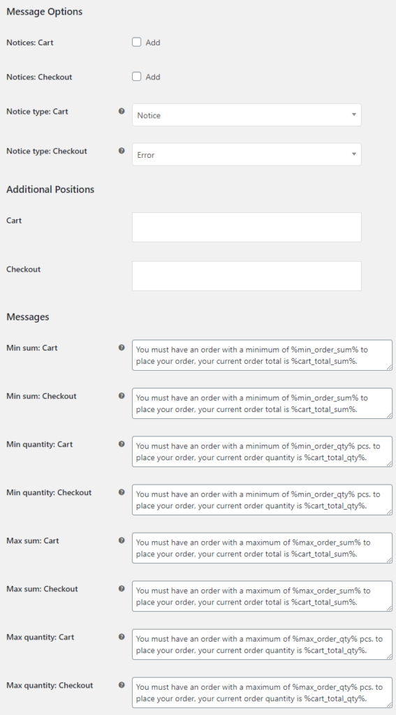 Order Minimummaximum Amount For Woocommerce Wpfactory