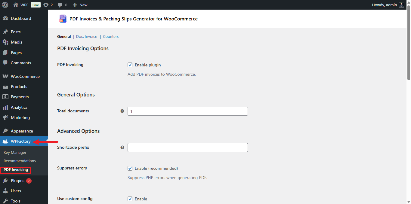 Installation and Activation - WPFactory