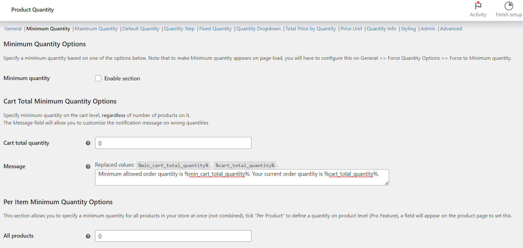 WooCommerce Min Max Step Quantity Limits Manager Plugin - WPFactory Plugins