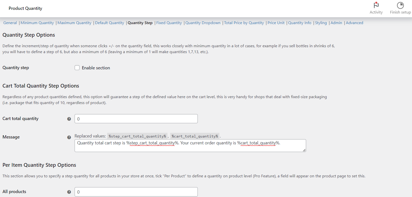 WooCommerce Min Max Step Quantity Limits Manager Plugin - WPFactory Plugins