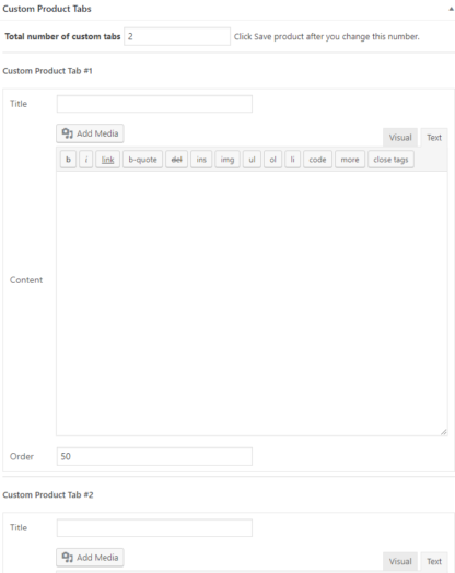 Custom Product Tabs for WooCommerce - WPFactory