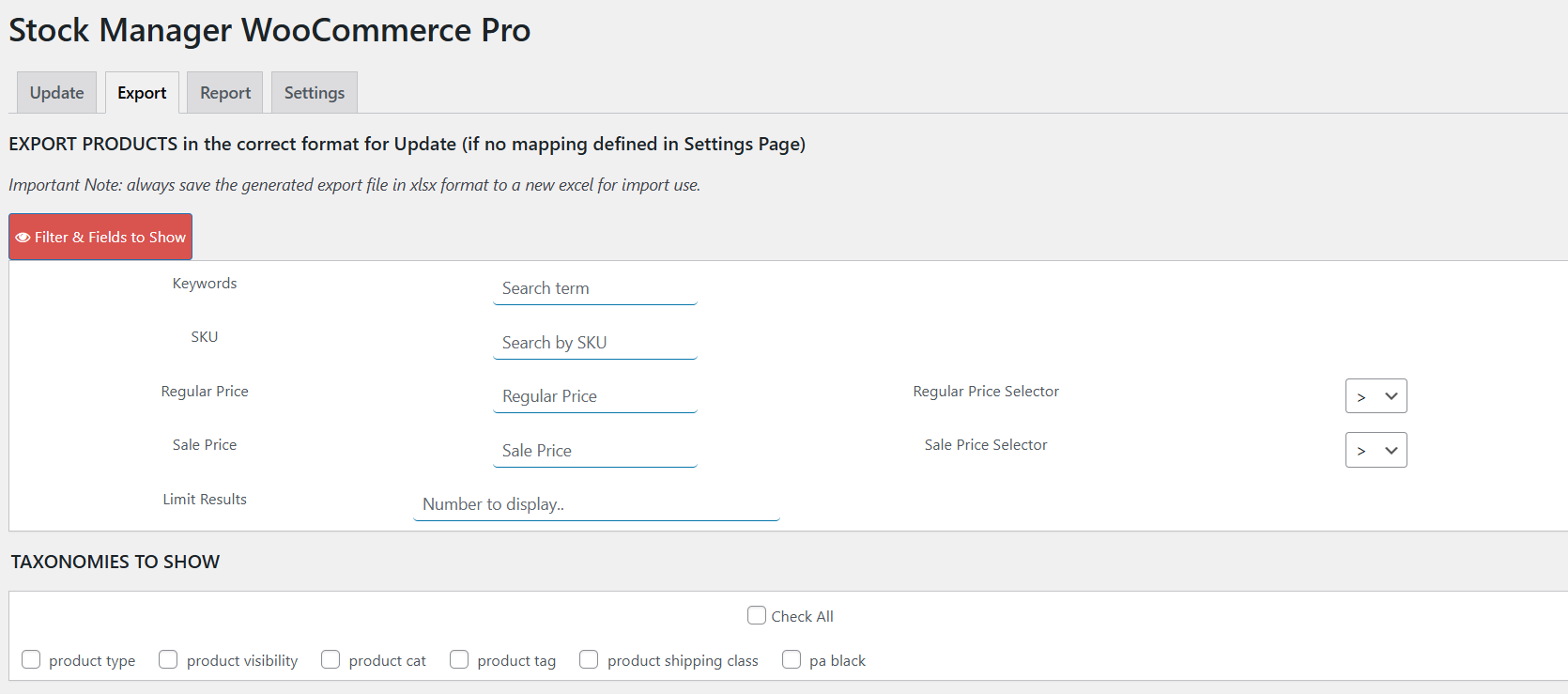 Products Stock Manager with Excel for WooCommerce Plugin - WPFactory Plugins
