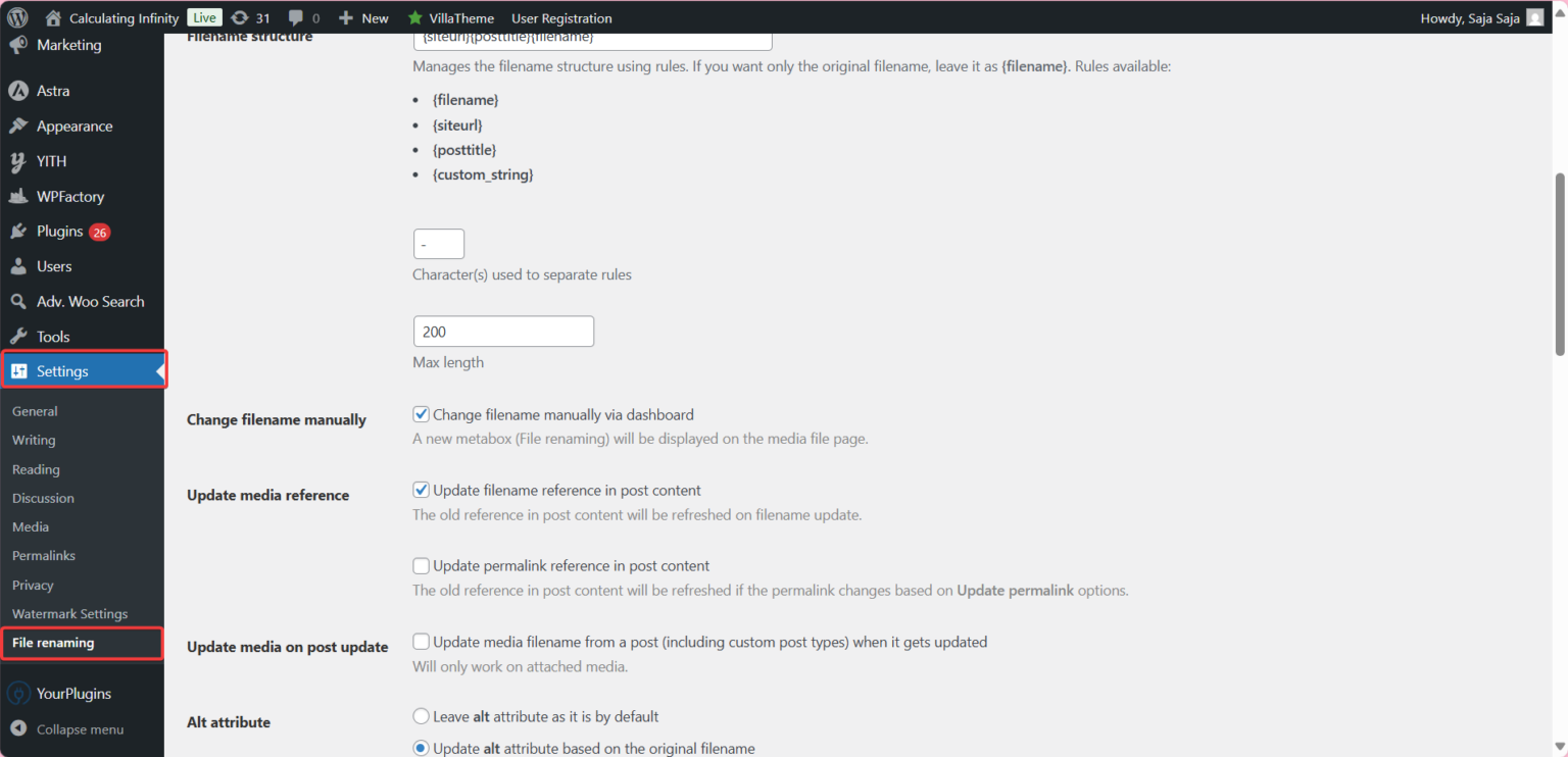 Intro: How to Use Rename Media Files on Upload Plugin - WPFactory