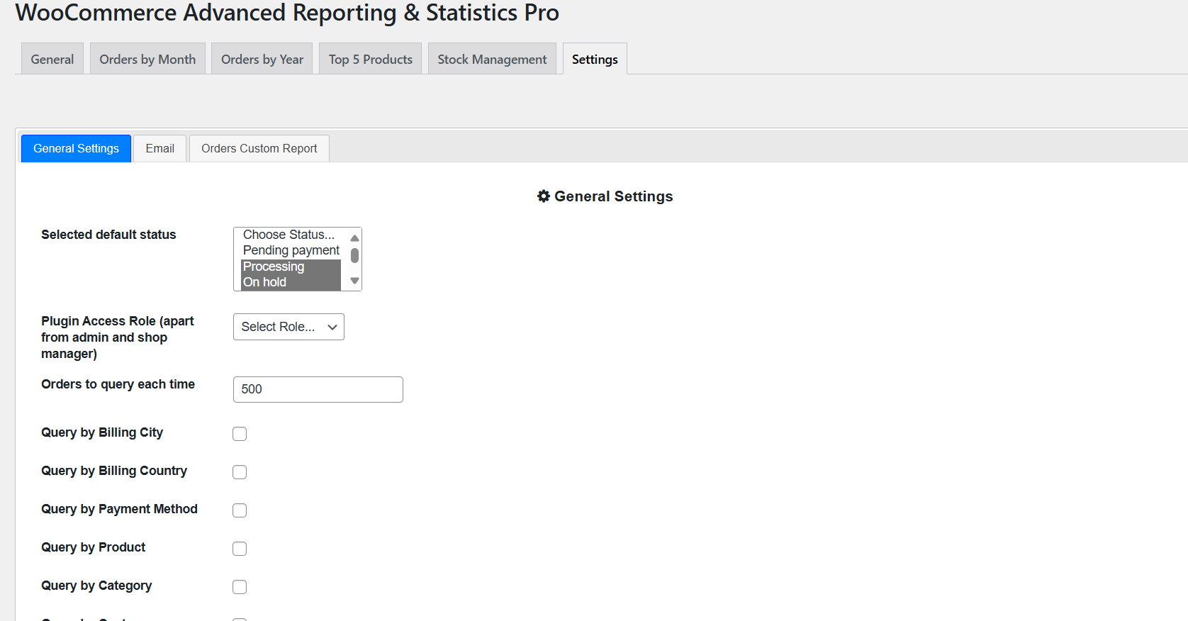 WooCommerce Advanced Reporting and Statistics Plugin - WPFactory Plugins