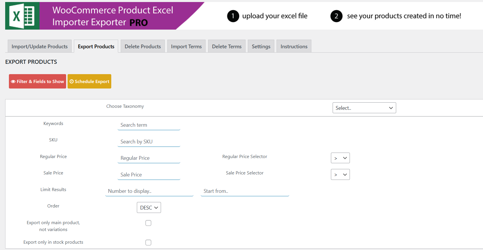Woocommerce Products Import And Export With Excel Plugin Wpfactory Plugins