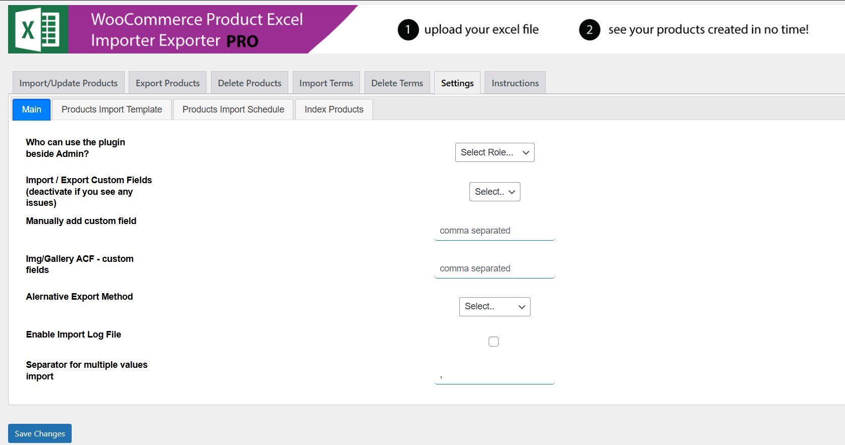 WooCommerce Products Import & Export with Excel Plugin - WPFactory Plugins