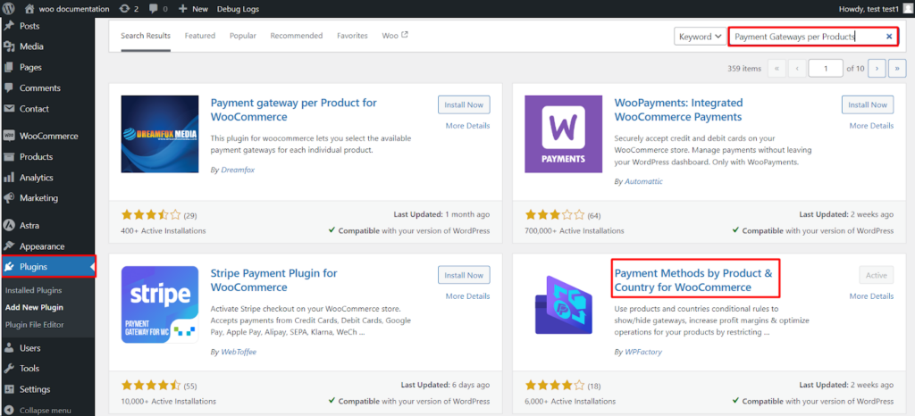 Installation Guide Payment Gateways per Products - WPFactory