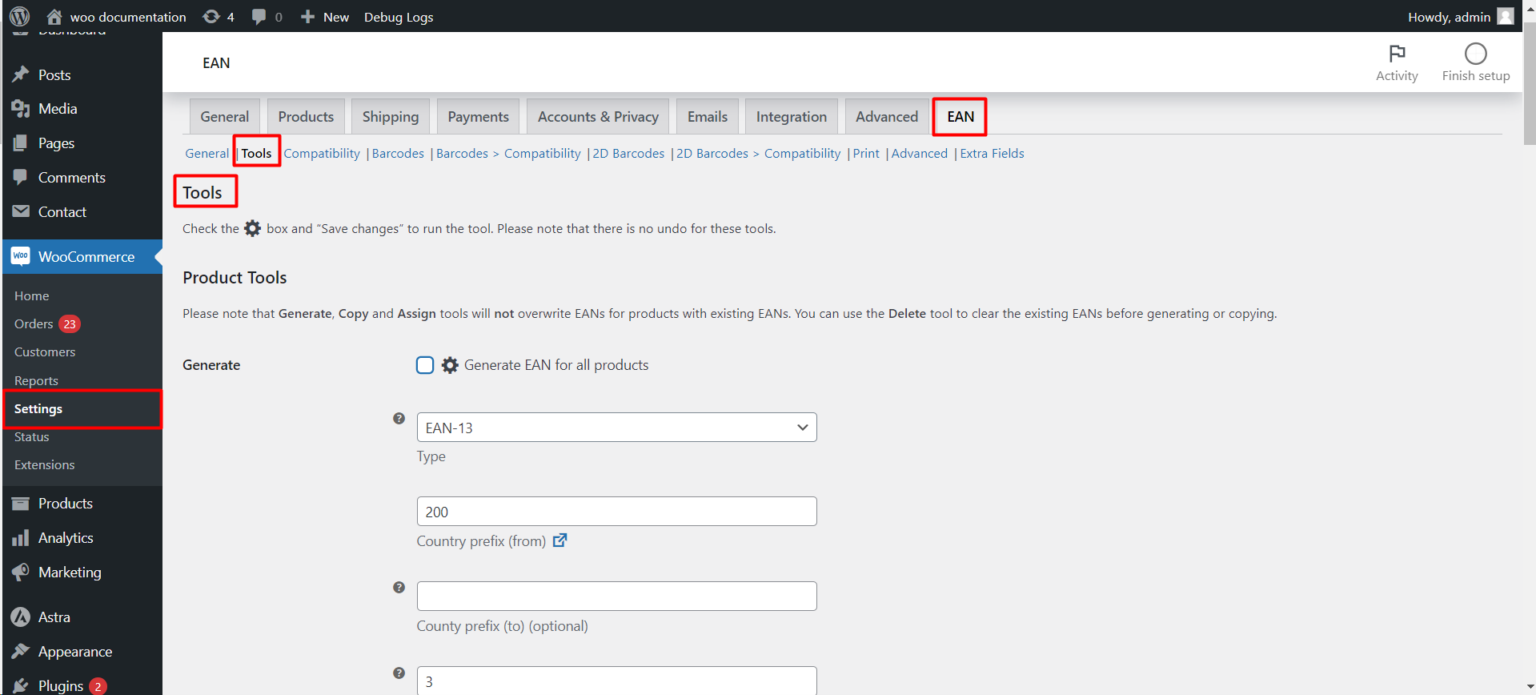 Managing Product EANs - WPFactory