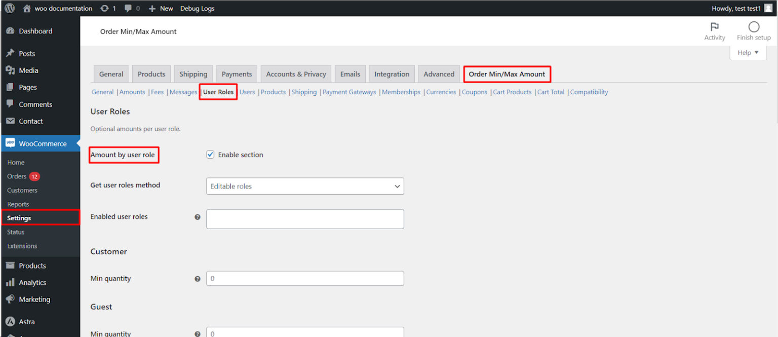 Setting User Role-Based Minimum Quantities in WooCommerce - WPFactory