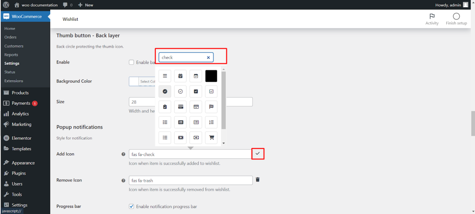 Customizing Wishlist Popup Icons in WooCommerce - WPFactory