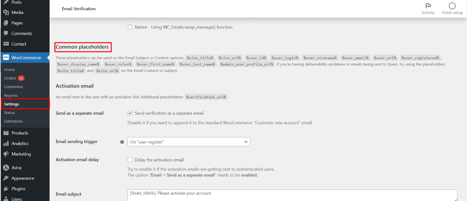 Email Settings Guide for WooCommerce Email Verification - WPFactory