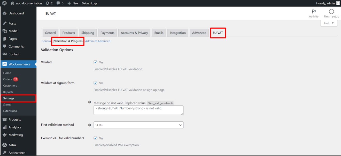 Configuring EU VAT Validation - WPFactory