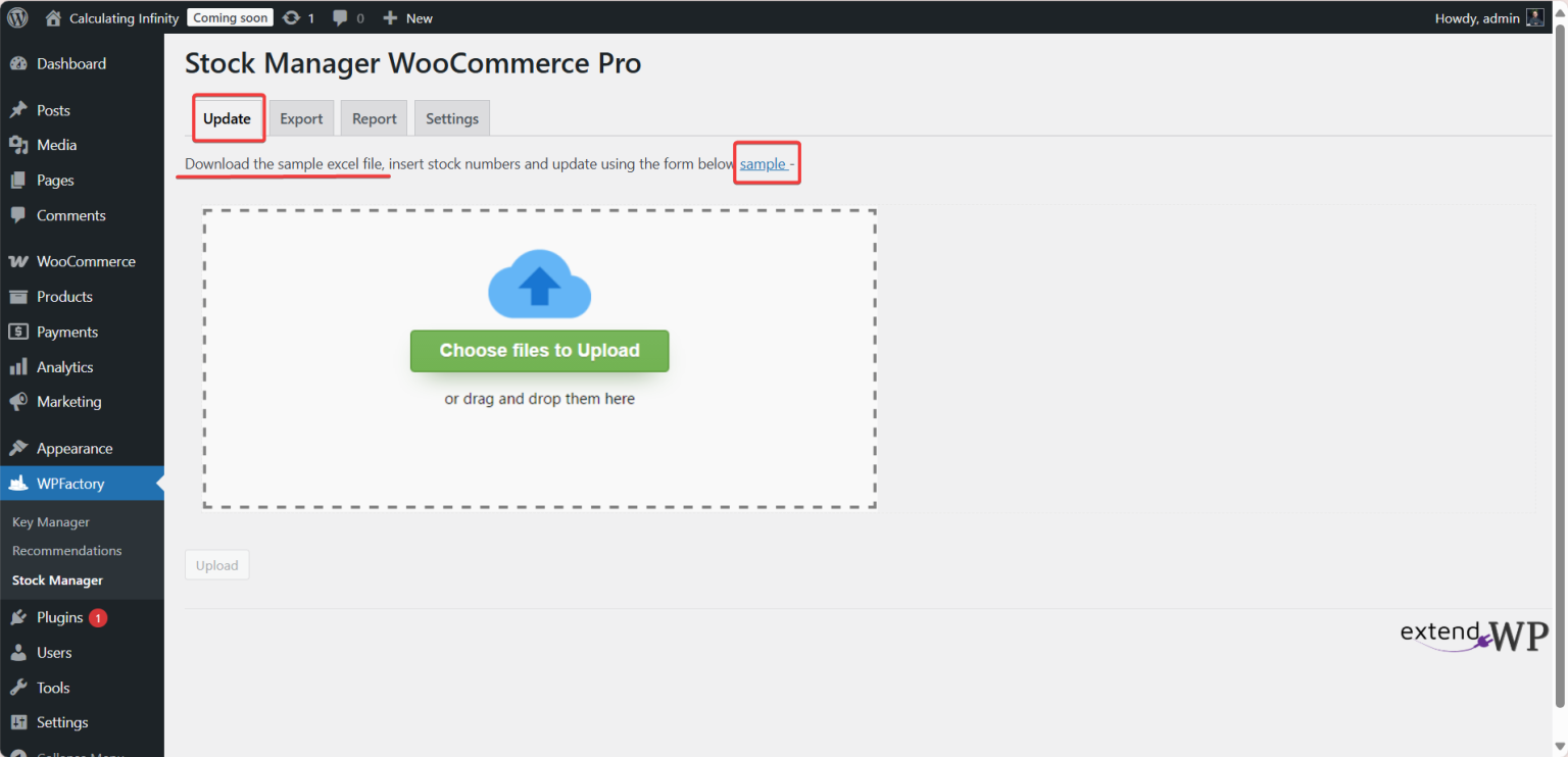How to Use Products Stock Manager with Excel for WooCommerce - WPFactory